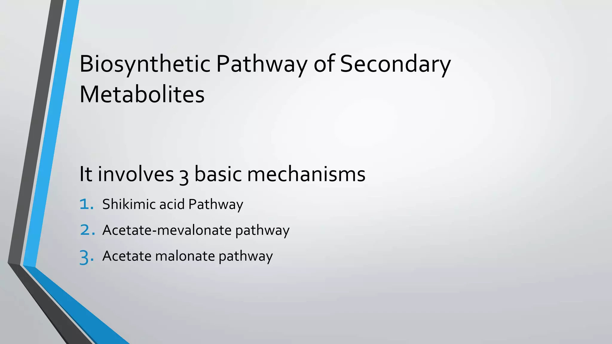 Acetate-Malonate Pathway | PPTX