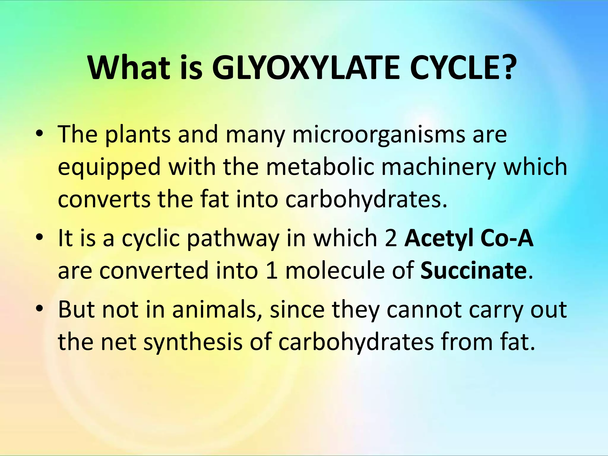 Glyoxylate Cycle | PPTX