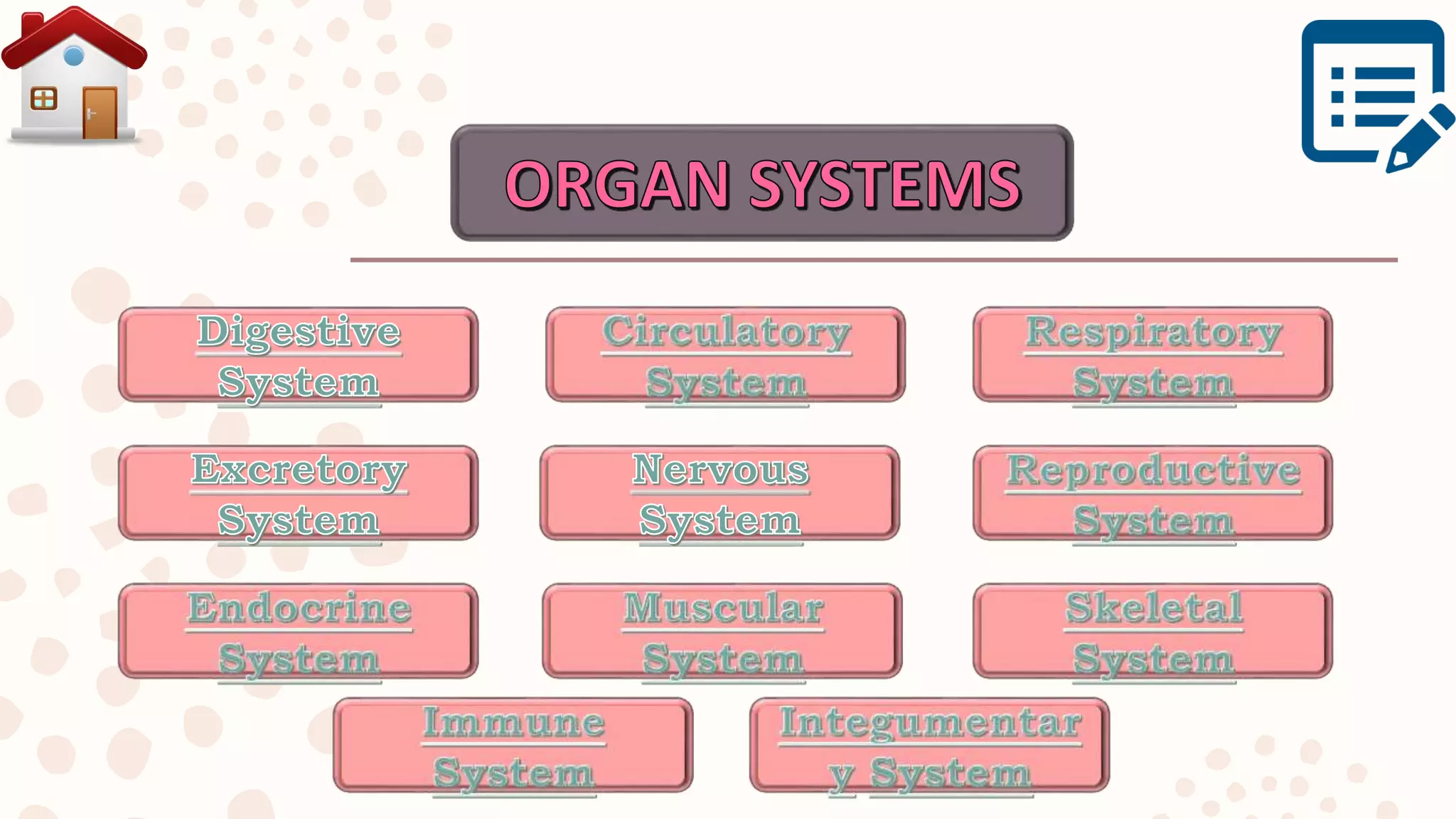 Earth and Life Science - Grade 11 (Organ Systems) | PPTX