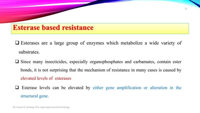 Metabolic resistance mechanism in insects | PPTX | Beekeeping | Hobbies ...