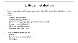 Metabolic response to injury | PPTX