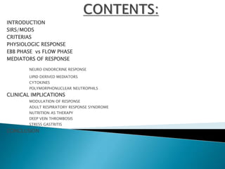 Metabolic response to trauma - In Perspective of Maxillofacial Surgery ...