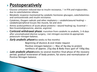 Metabolic response to trauma - In Perspective of Maxillofacial Surgery ...