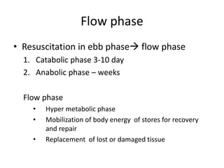 Metabolic response to trauma | PPTX