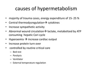 Metabolic response to trauma | PPTX