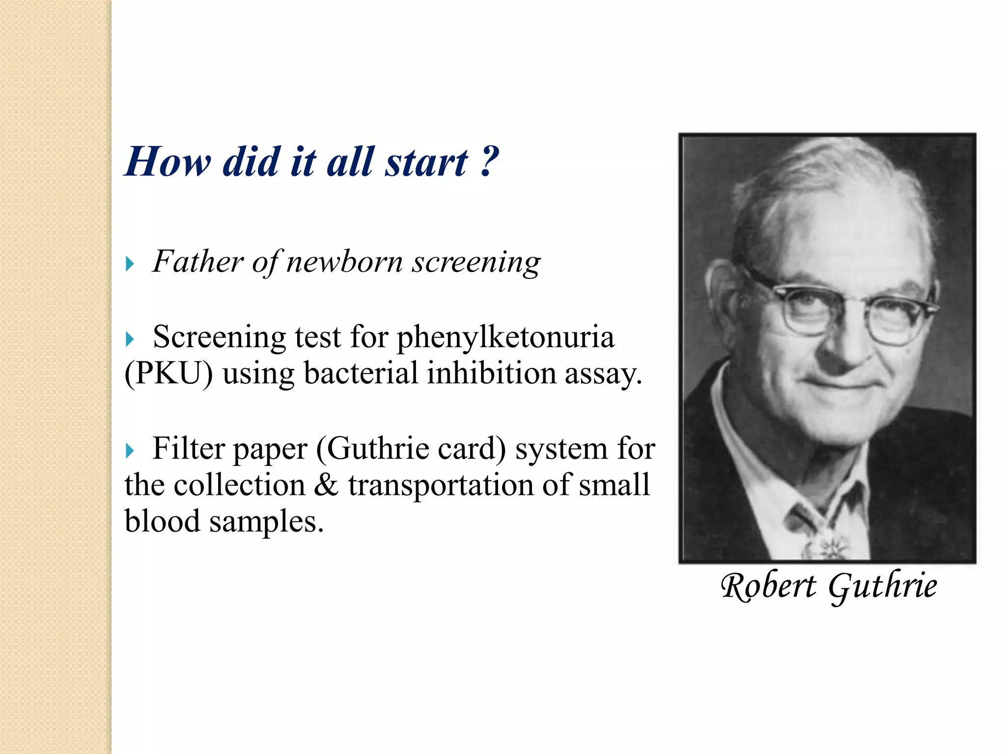 Metabolic screening in newborn | PPTX