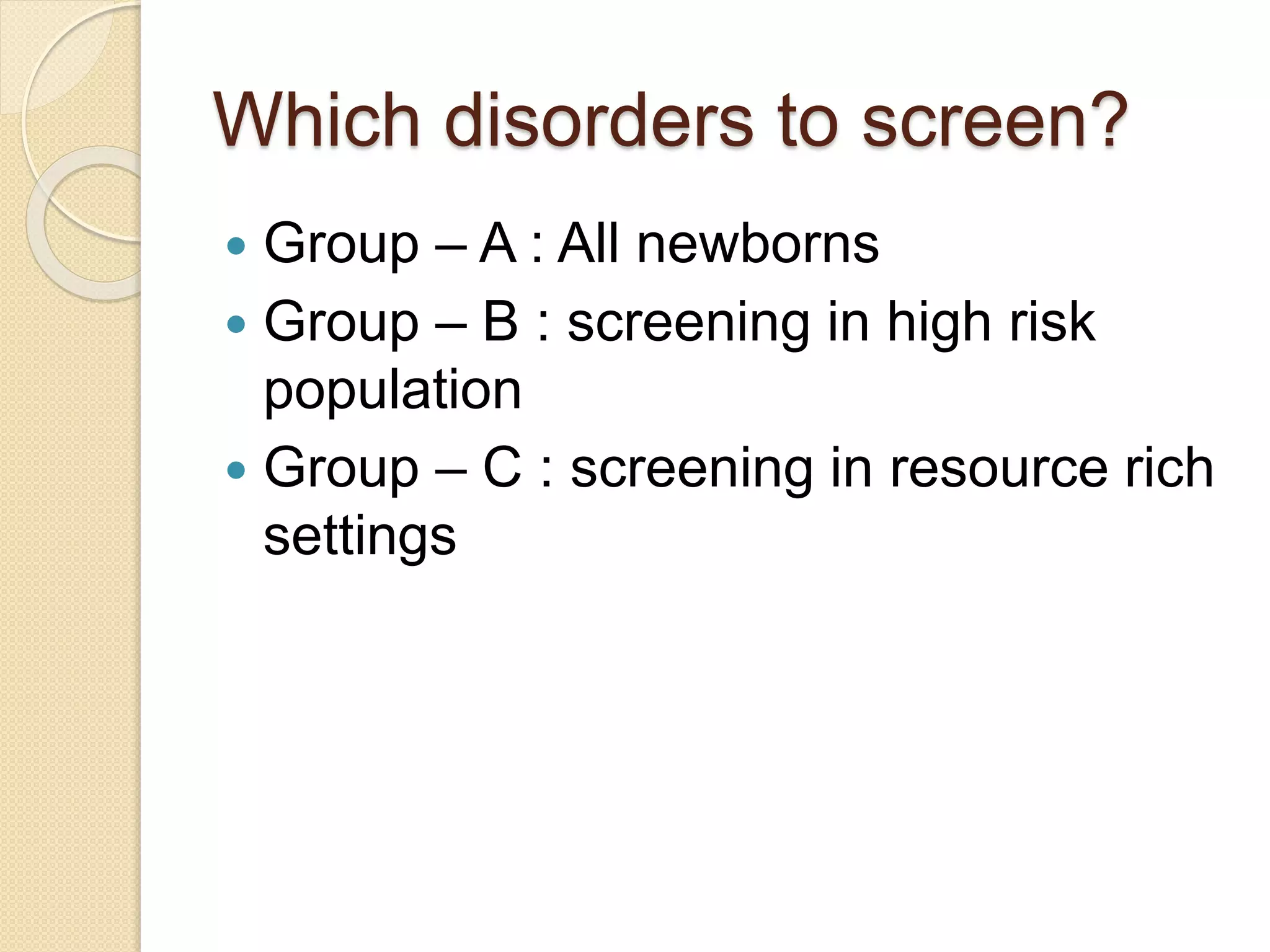 Metabolic screening in newborn | PPTX
