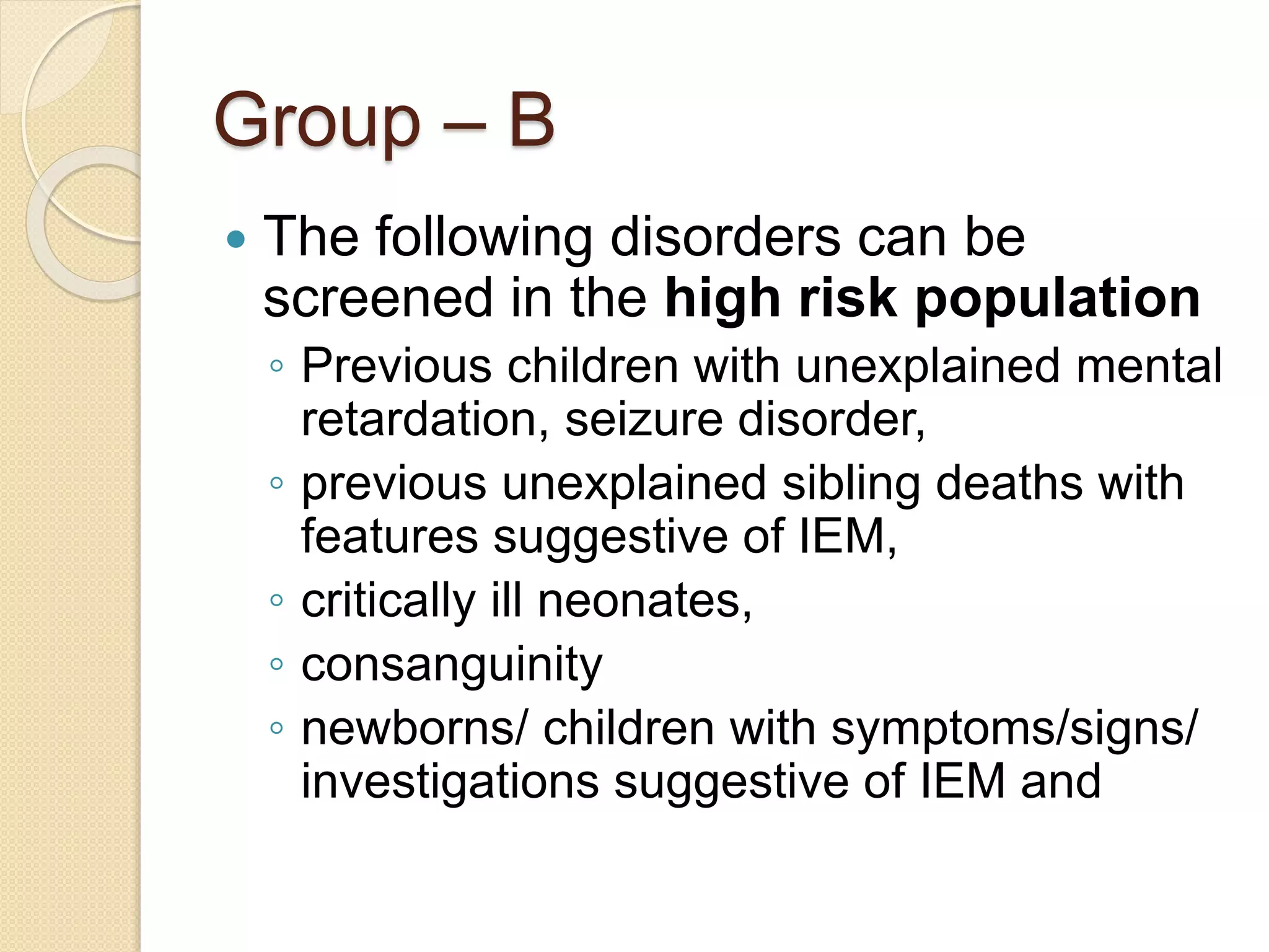 Metabolic screening in newborn | PPTX