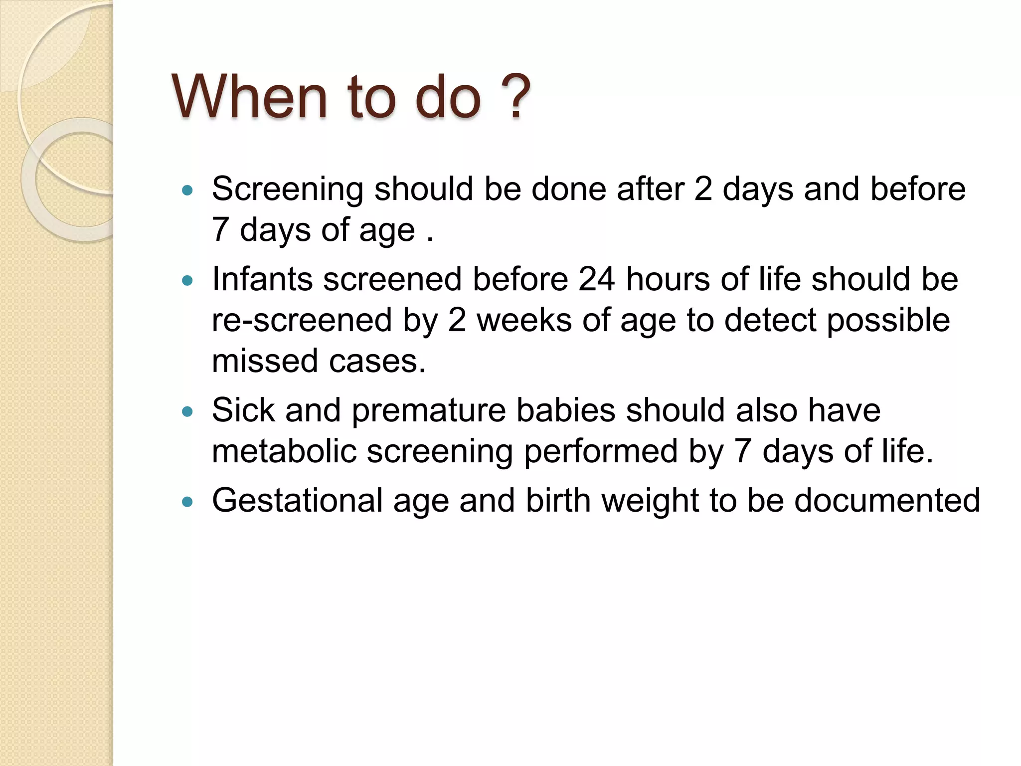 Metabolic screening in newborn | PPTX