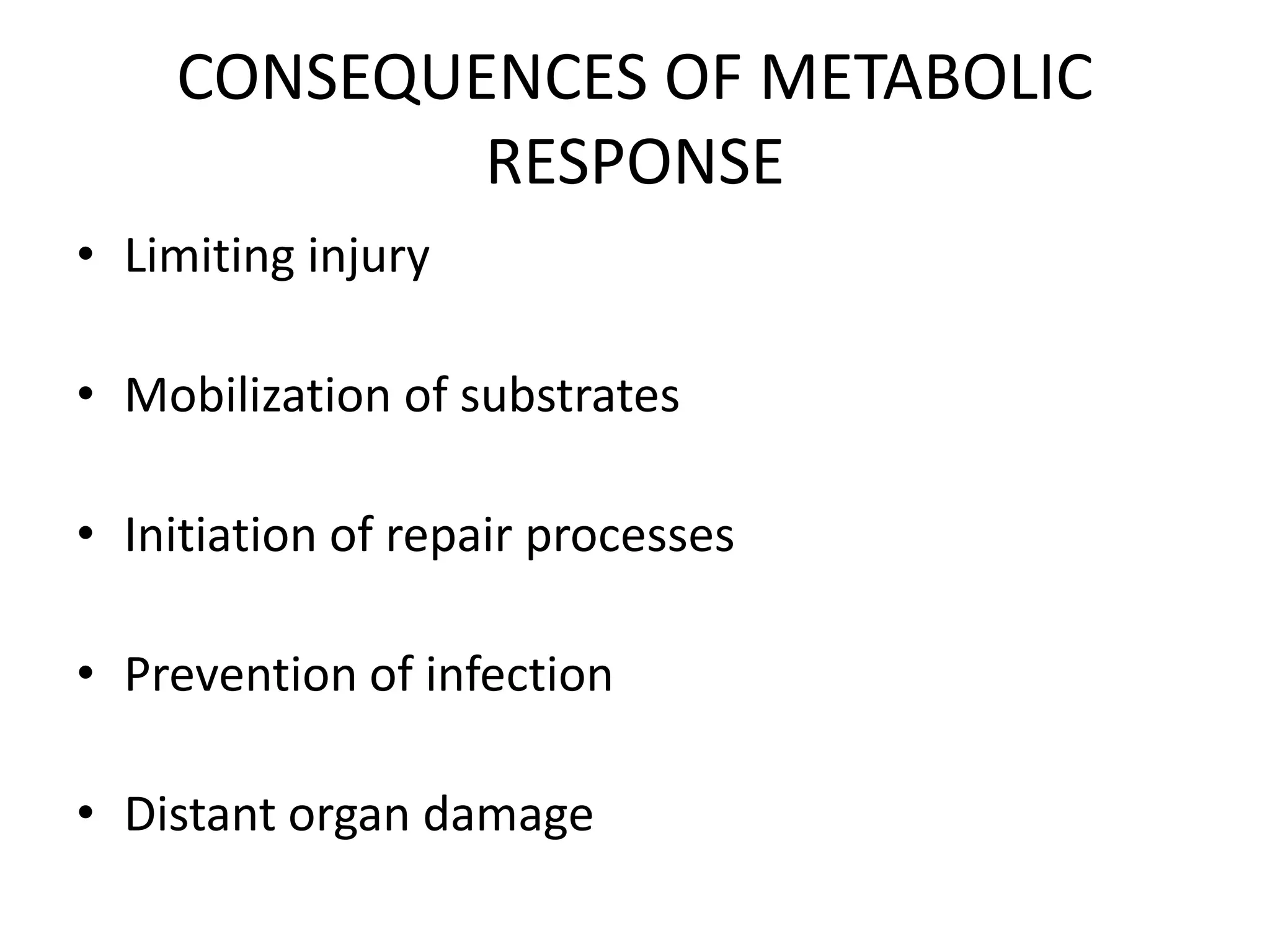 Metabolic stress response | PPTX | Endocrine and Metabolic Diseases | Diseases and Conditions