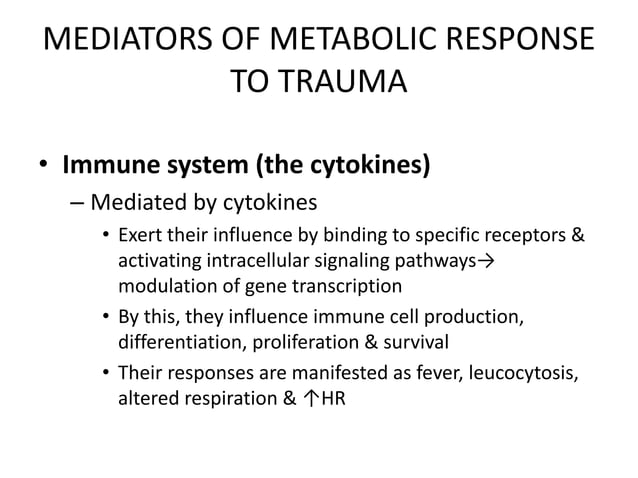 Metabolic stress response | PPTX | Endocrine and Metabolic Diseases | Diseases and Conditions