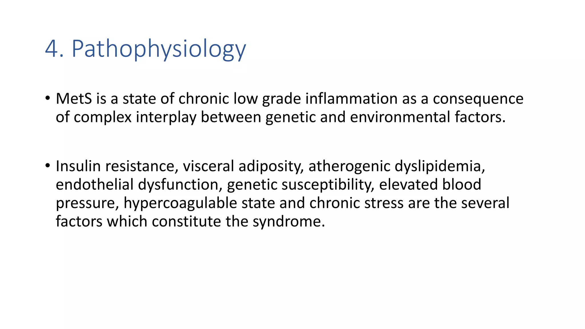 Metabolic syndrome & its complications | PPTX