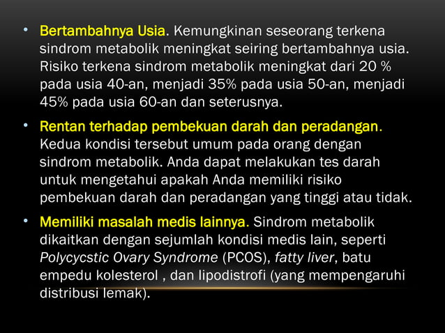 METABOLIC SYNDROME.pptx.met sydrome.ppt,syndrome | PPT