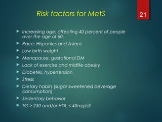 Metabolic syndrome and dementia | PPT