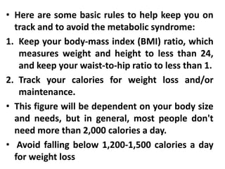 Metabolic syndrome diet | PDF