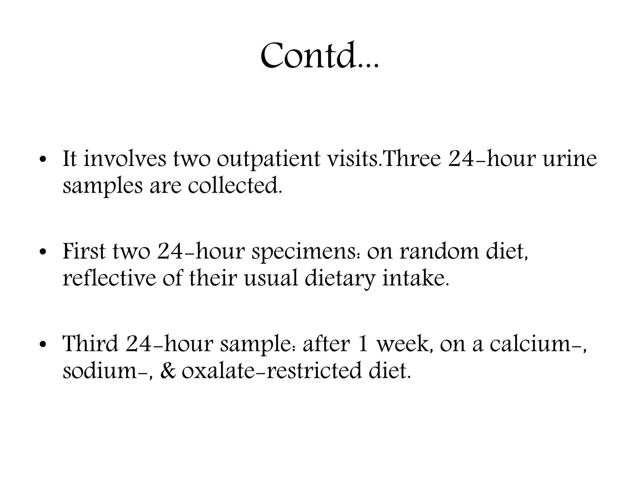 Metabolic workup & medical management of urolithiasis | PPTX