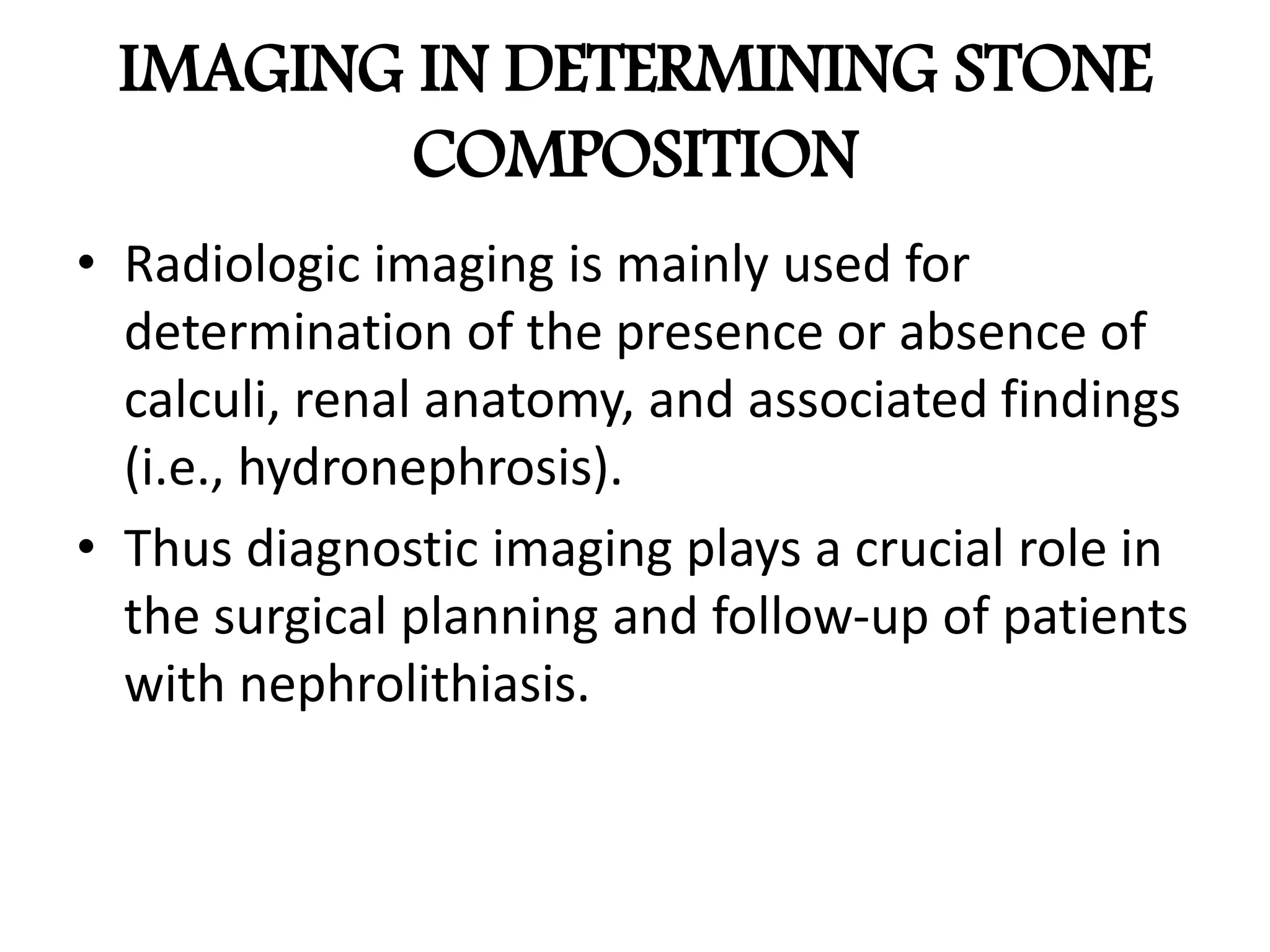 Metabolic workup & medical management of urolithiasis | PPTX