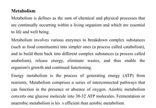 Metabolism | PPT