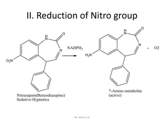 Medicinal chemistry on metabolism(Phase I & Phase II Reactions) | PDF