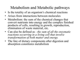 Metabolism.presentation slides for studentptx | PPT