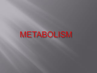 Metabolism Definition, its types and processes | PDF
