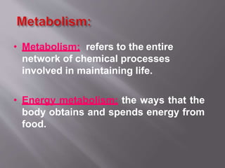 Metabolism Definition, Its types and relevant processes involved, 13.02 ...