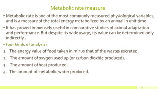 Metabolism and energy supply | PPTX