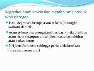 Metabolisme nitrogen sutresman | PPT