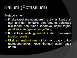 Metabolisme air dan mineral | PPTX