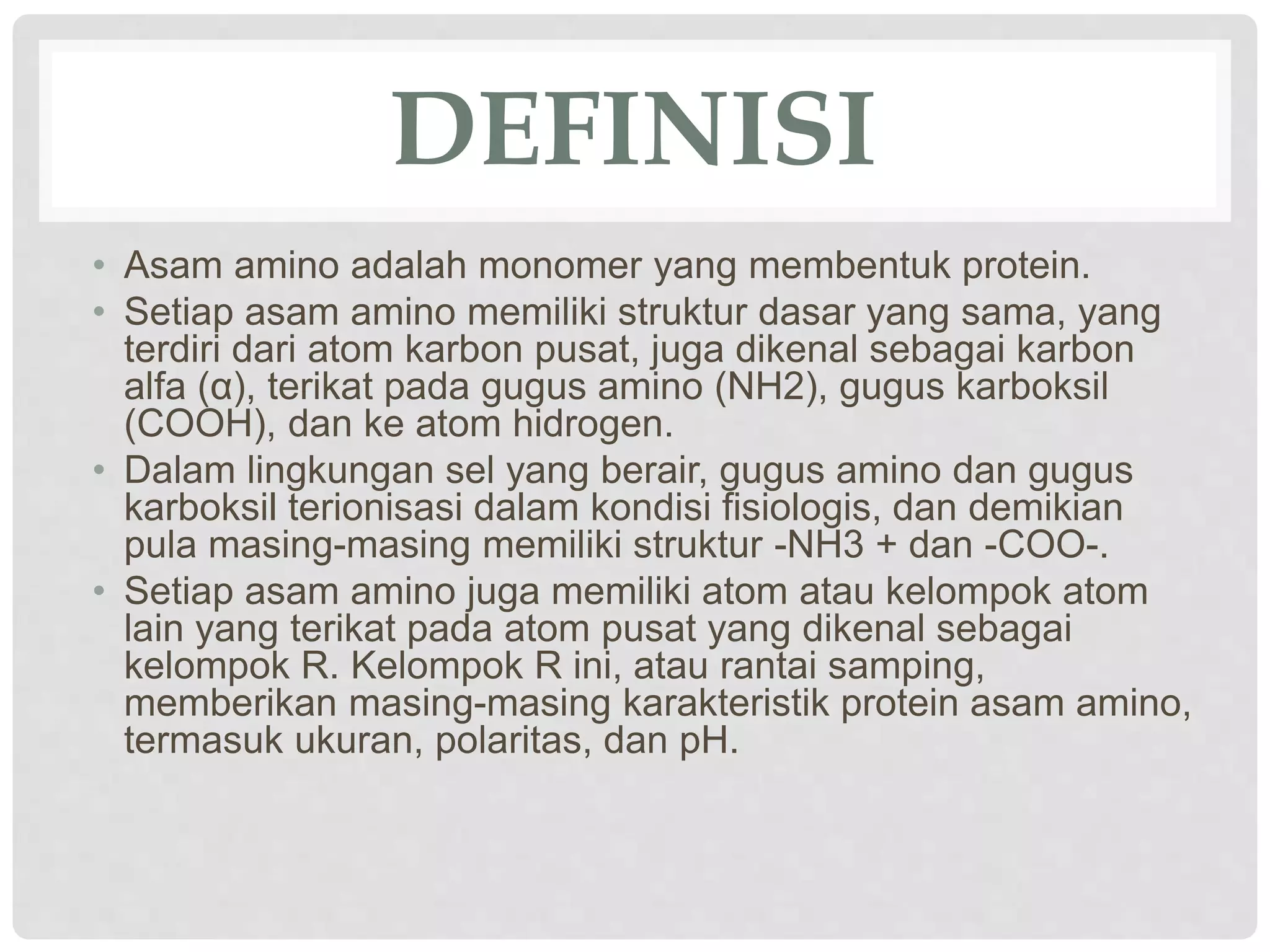 Metabolisme asam amino | PPTX