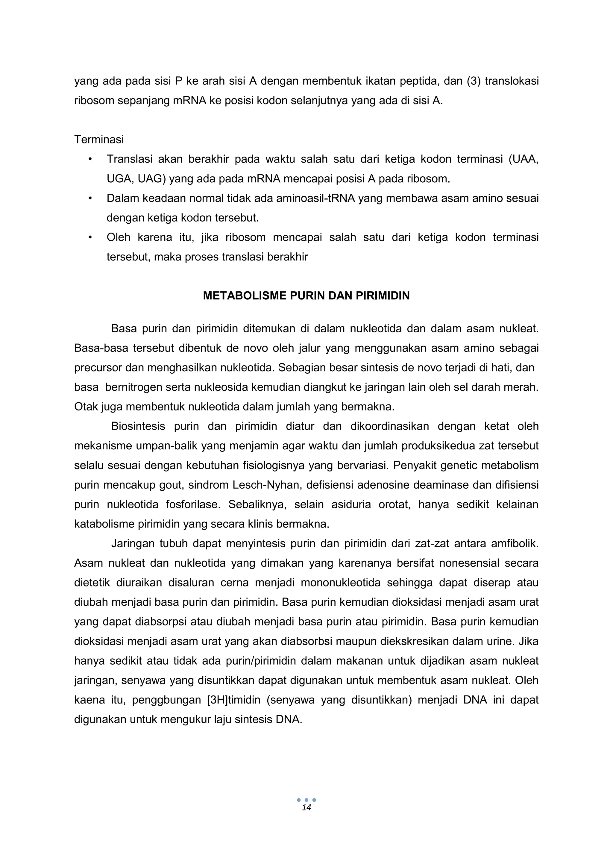 Metabolisme asam nukleat | DOCX
