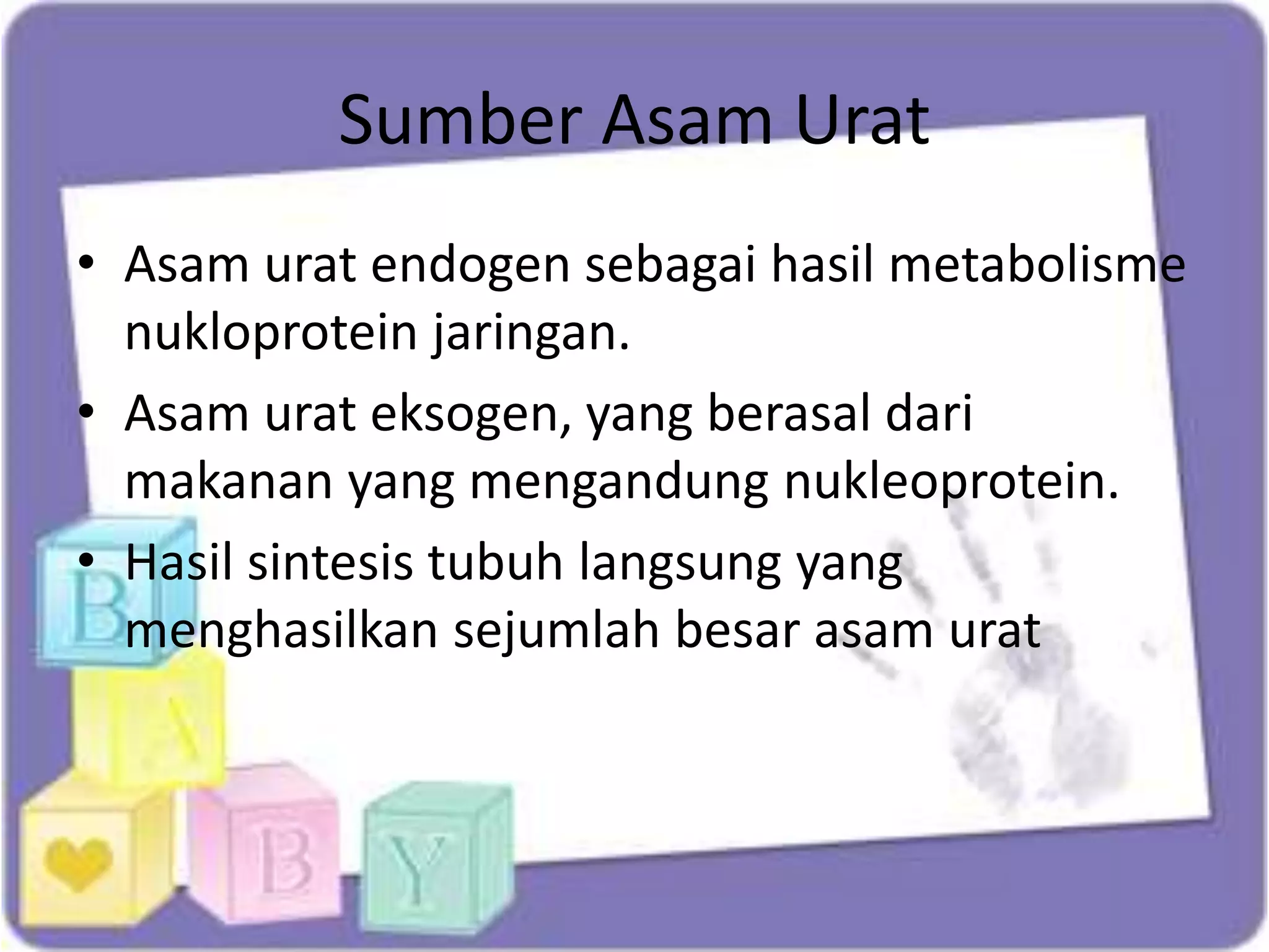 Metabolisme asam nukleat | PPTX