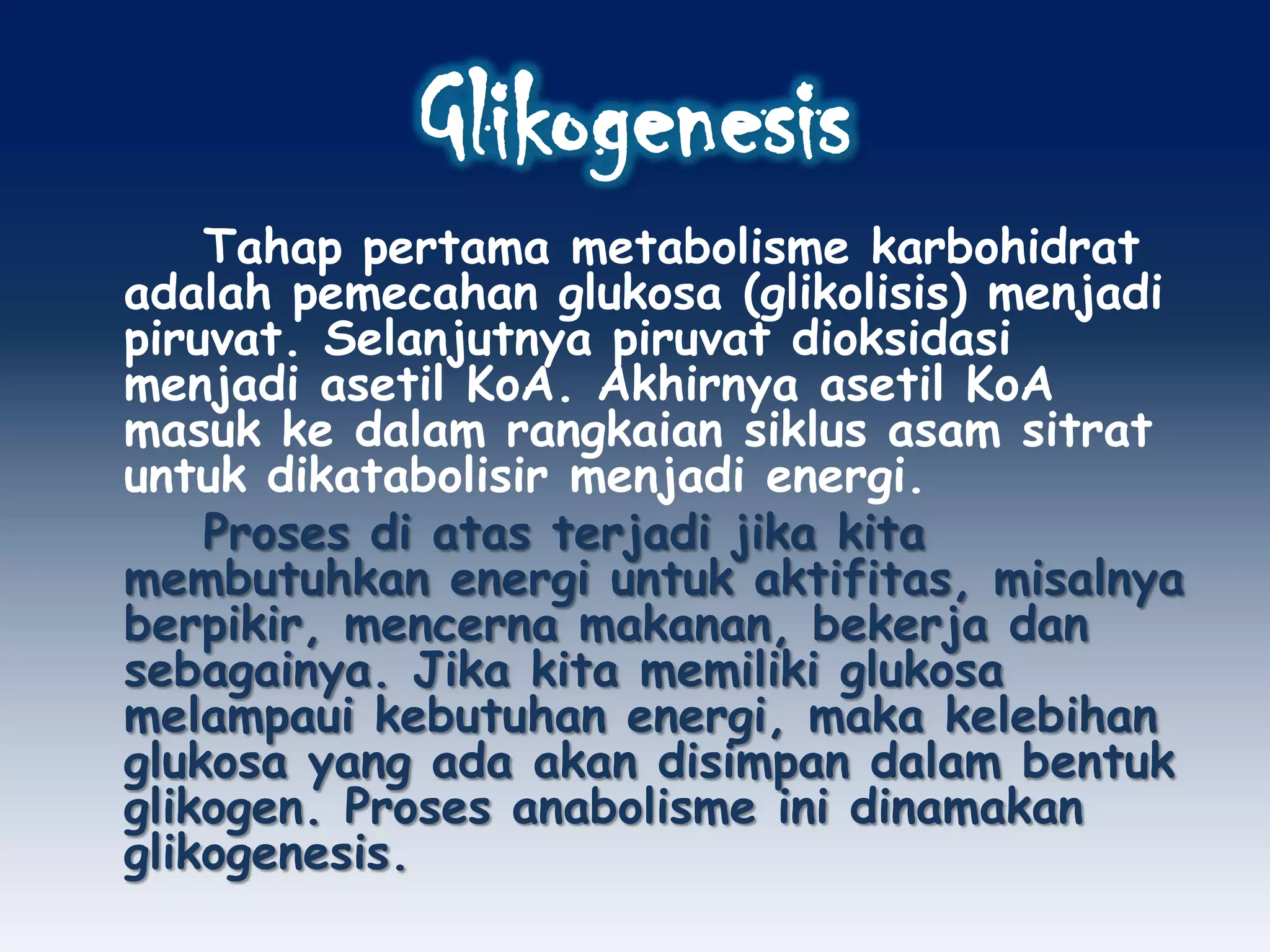 Metabolisme karbohidrat | PPTX