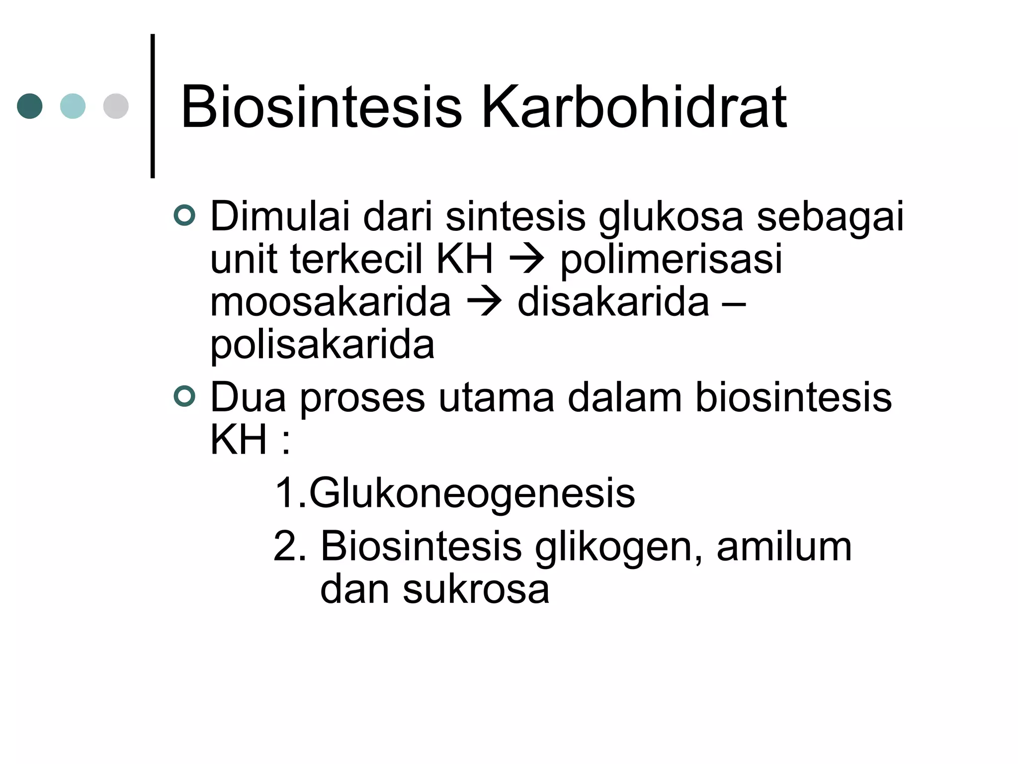 Metabolisme karbohidrat | PPT