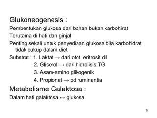 Metabolisme karbohidrat | PPT