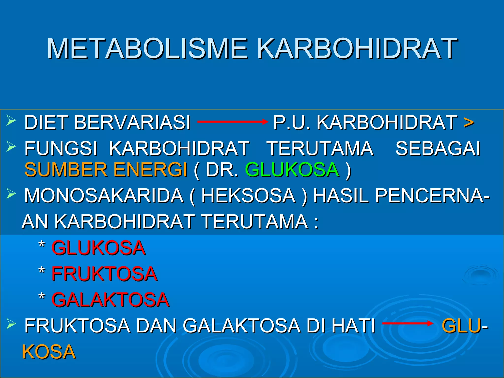 Metabolisme kh 10 | PPT