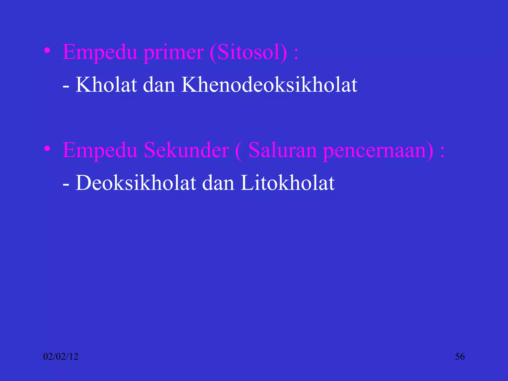 Metabolisme lipid | PPT