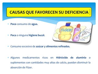 Metabolismo del flúor ( Estomatología Preventiva I ) | PPTX