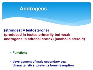 Metabolism of androgens | PPTX | Hormonal Disorders | Endocrine and ...