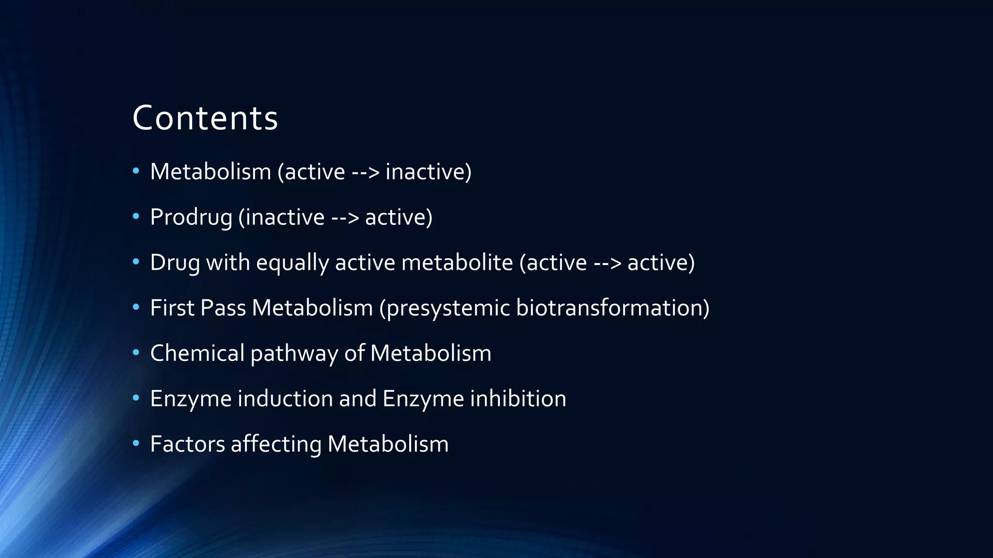 Metabolism of drugs Pharmacokinetics | PDF