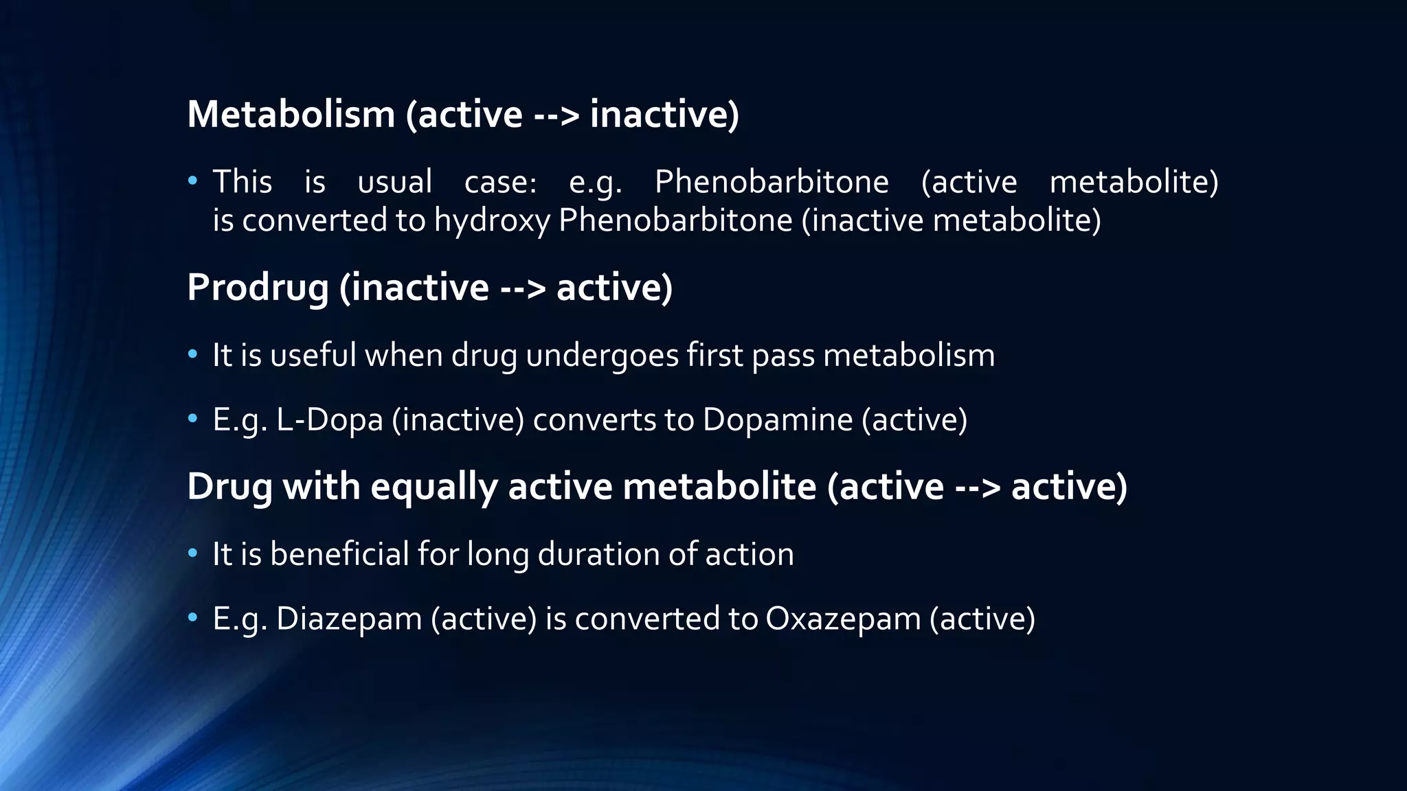 Metabolism of drugs Pharmacokinetics | PDF