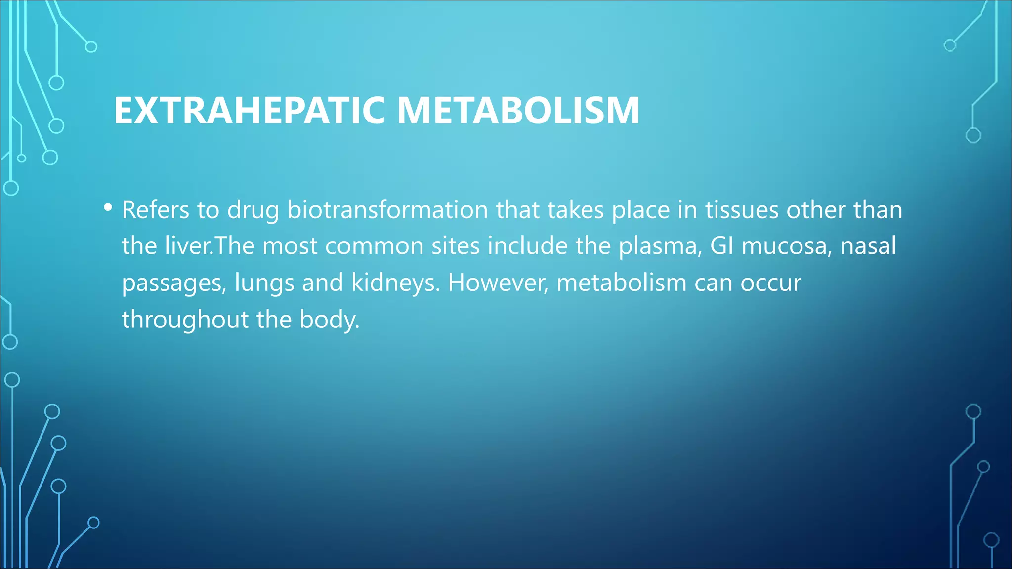 Metabolism of drugs | PDF
