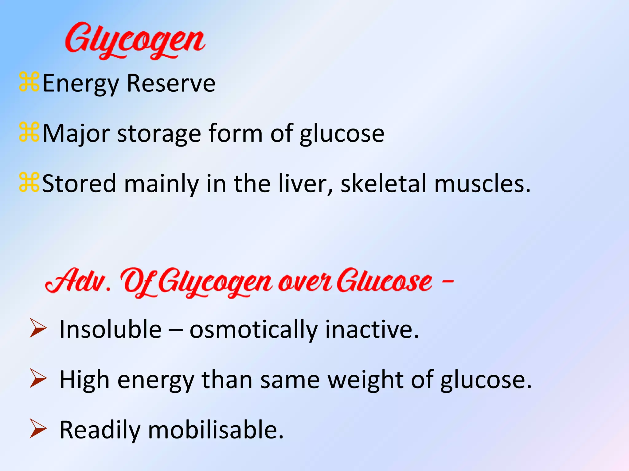 Metabolism of glycogen | PPSX