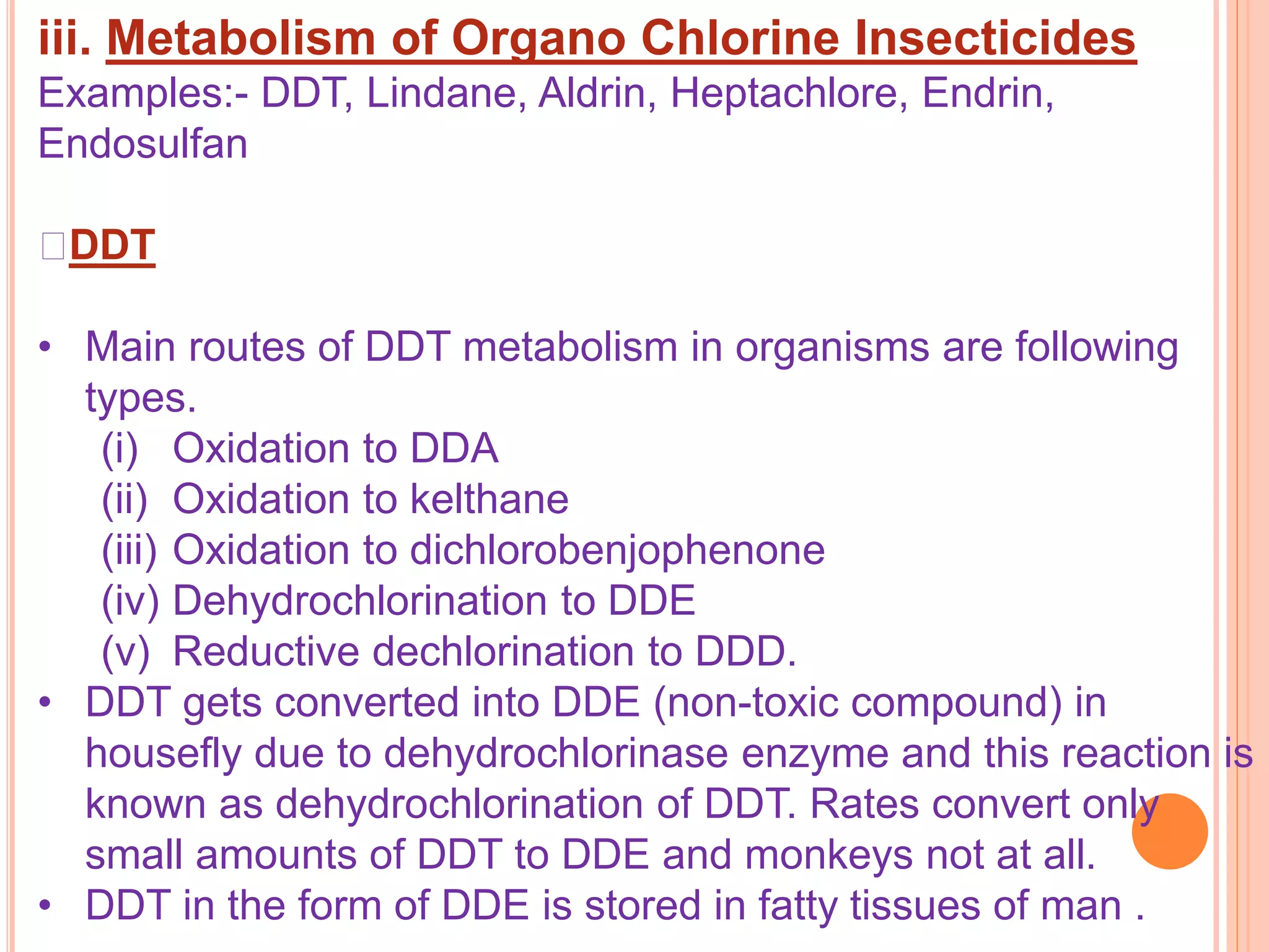 Metabolism of insecticides final by rushikesh kale | PPTX
