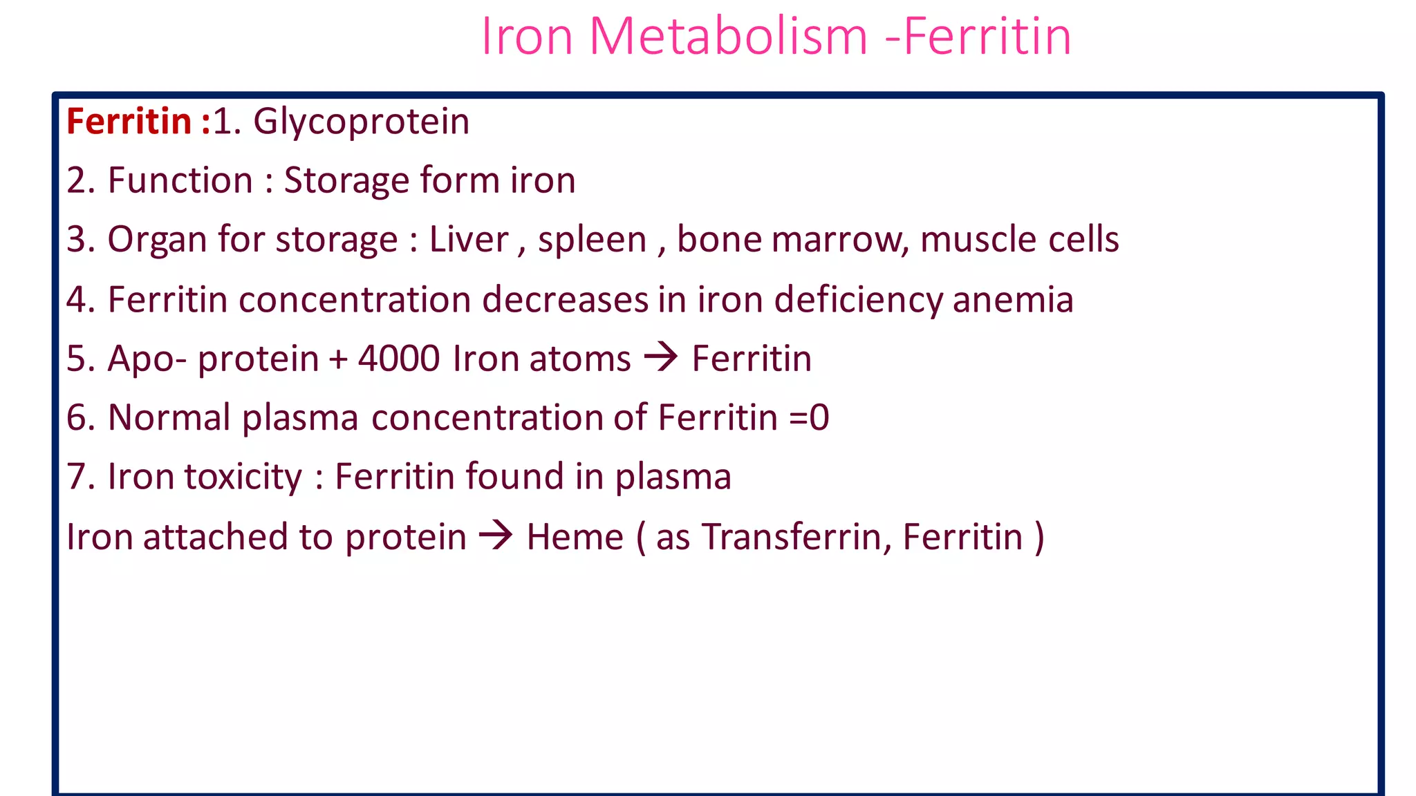Metabolism of iron and its clinical significance | PDF