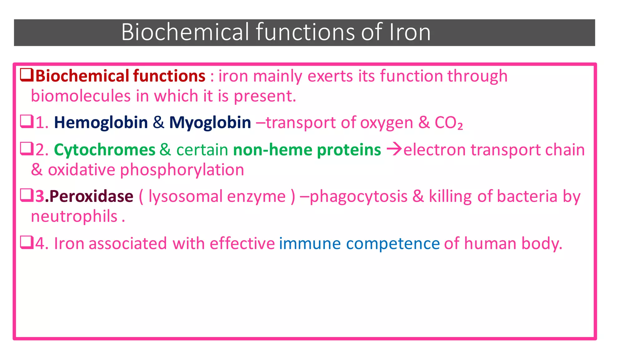 Metabolism of iron and its clinical significance | PDF