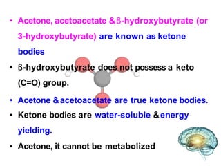 Metabolism of ketones | PPTX