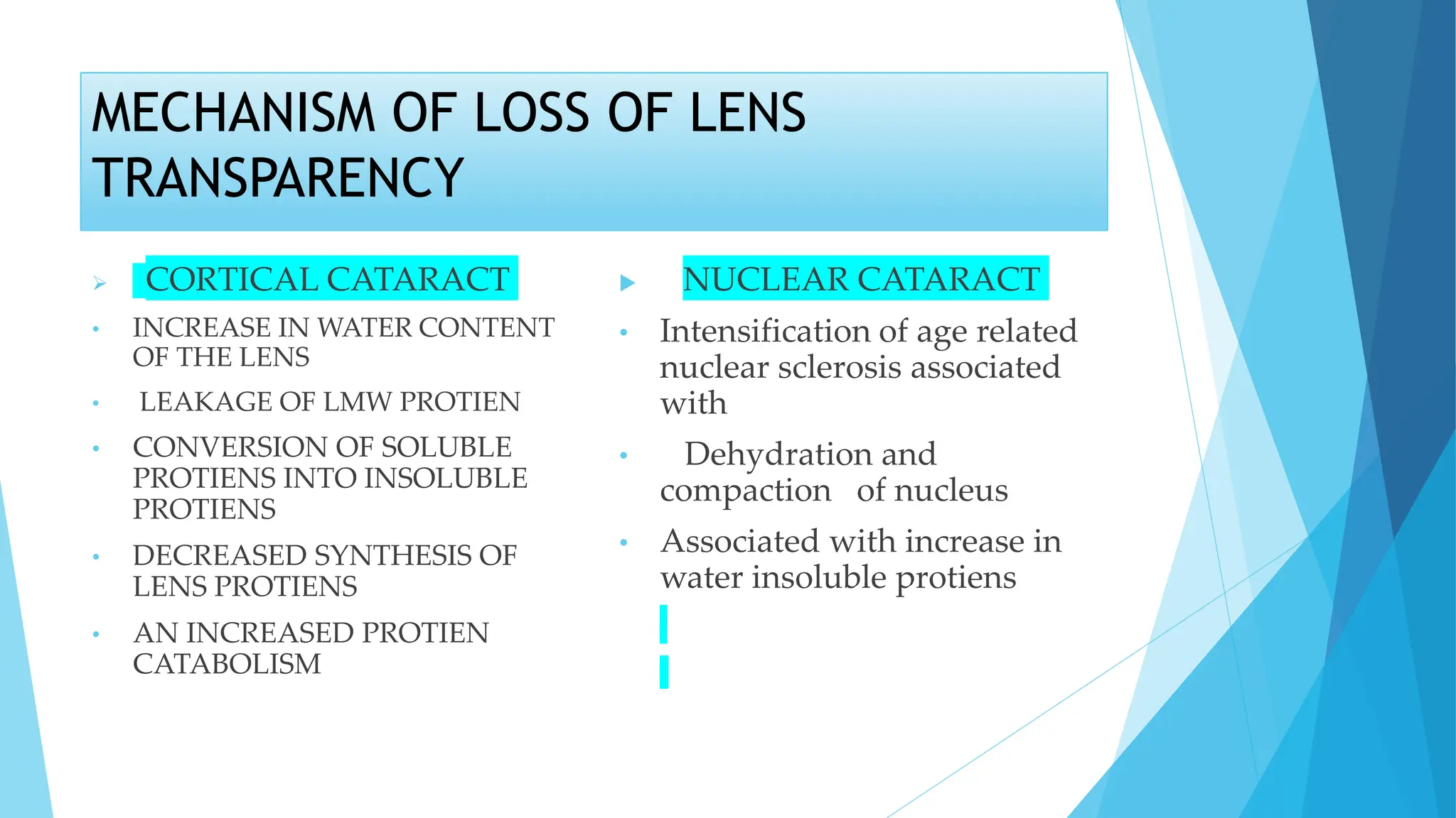 METABOLISM OF LENS of human eye. Ophthalmology | PPTX
