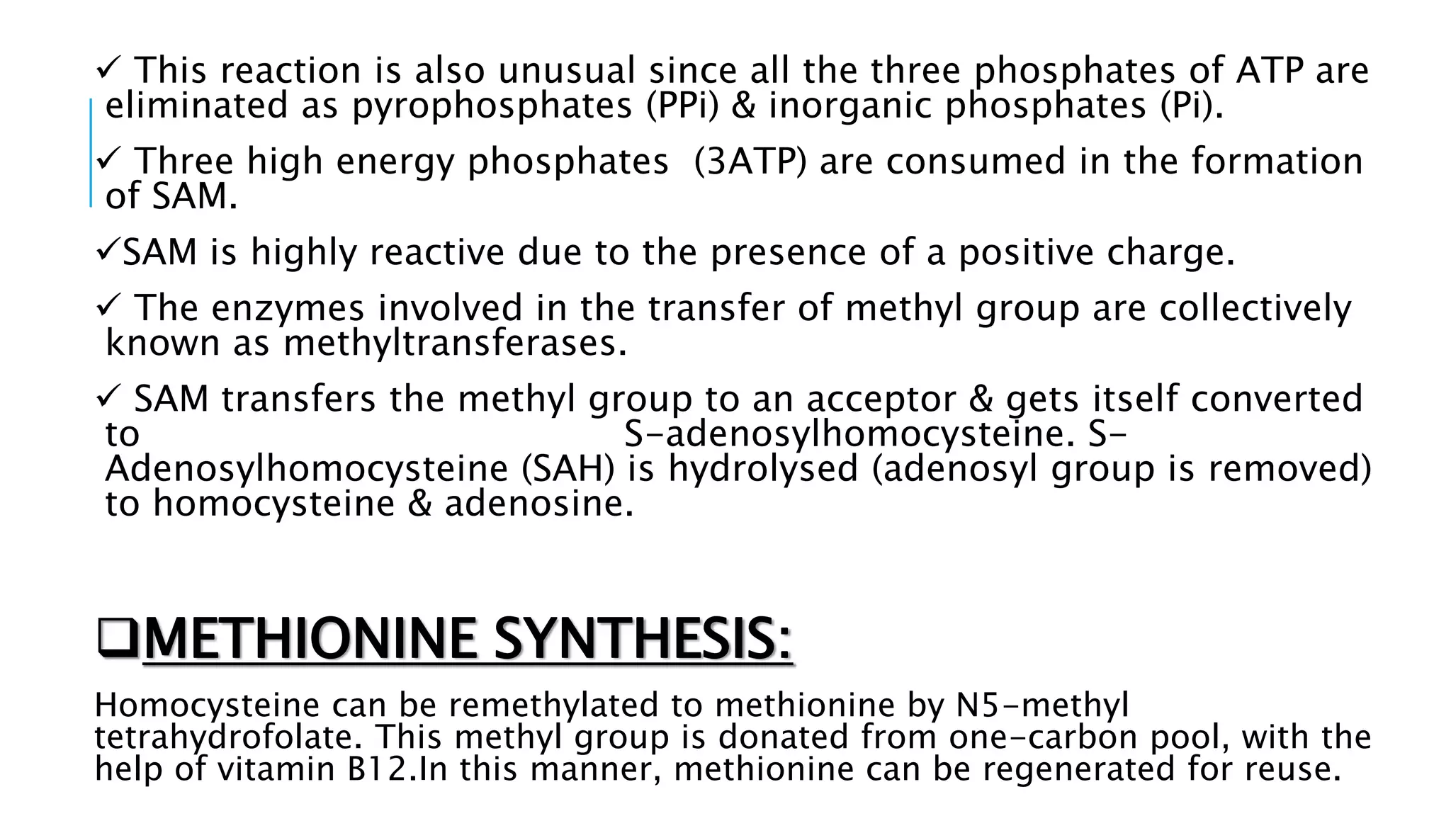 METABOLISM OF METHIONINE | PPTX