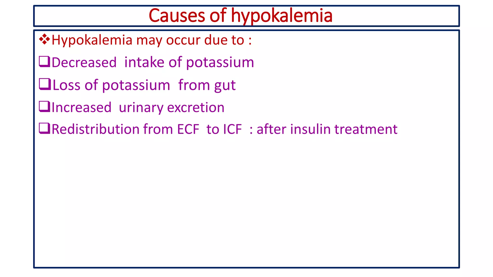 Metabolism of potassium and its clinical significance | PDF